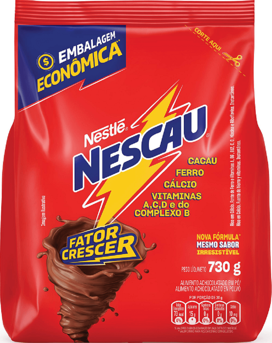ACHOCOLATADO EM PO NESCAU 730G NESTLE - Doces Vaz ACHOCOLATADO EM PO NESCAU 730G NESTLE - Doces Vaz