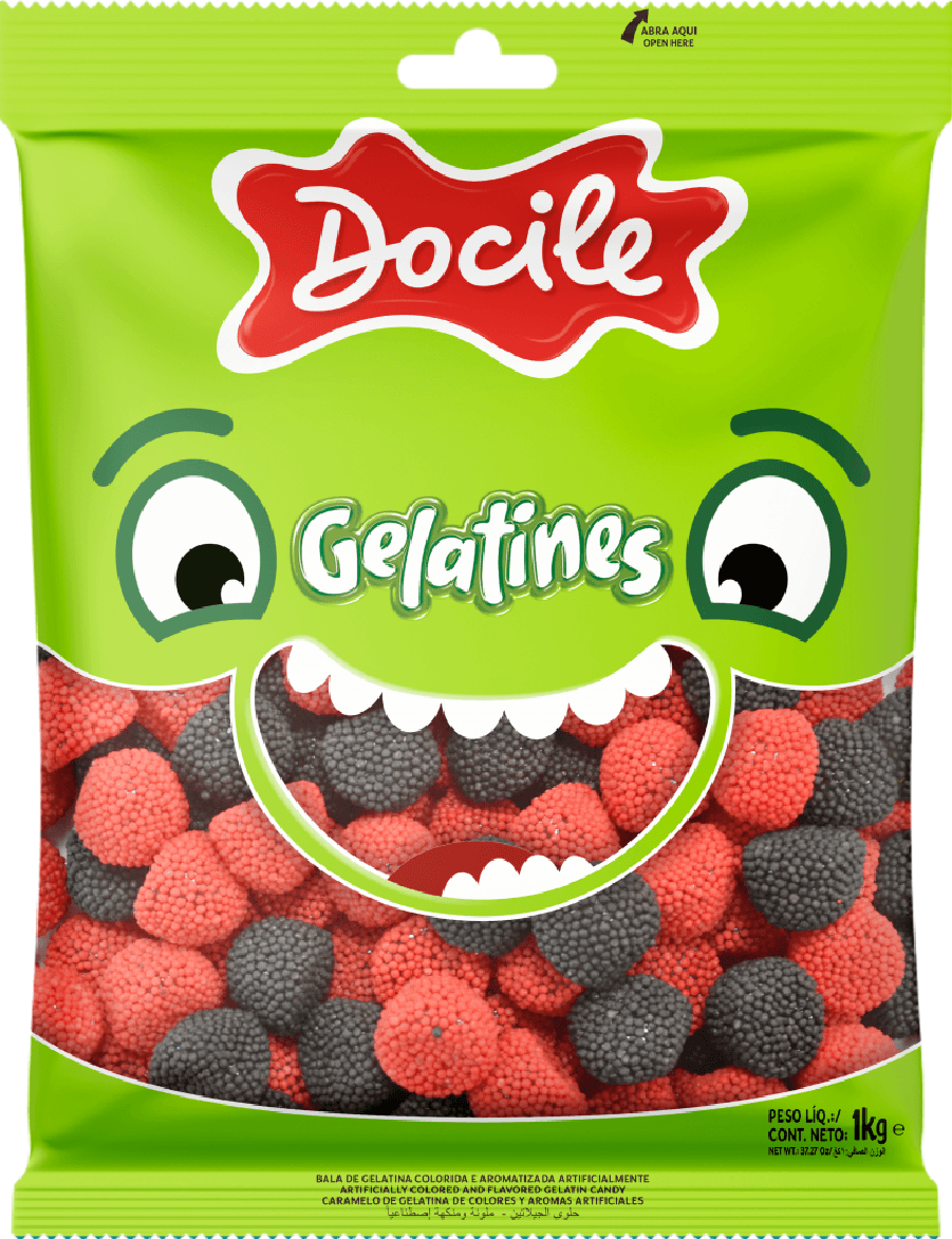 BALA DE GELATINA AMORA 1KG DOCILE - Doces Vaz