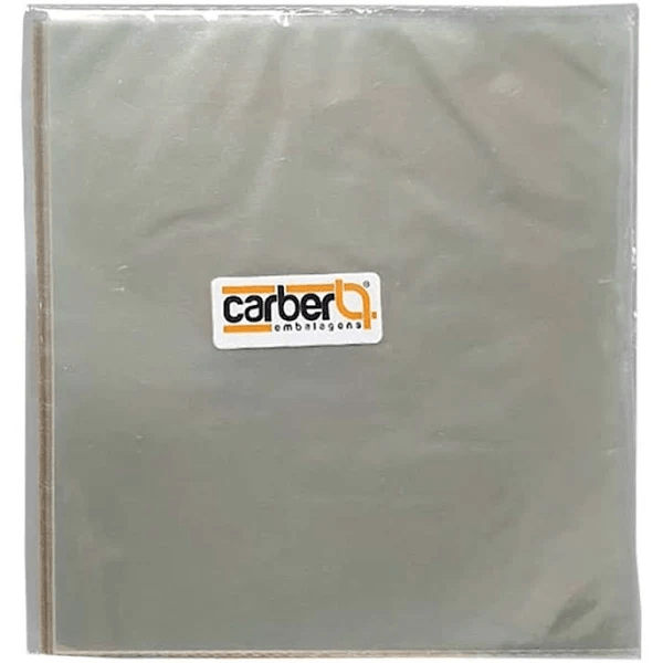 CELOFANE INCOLOR 12X12.5CM COM 100 UNIDADES CARBER - Doces Vaz