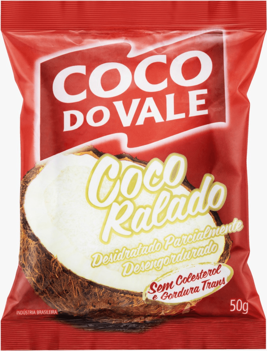 COCO RALADO 50G DESIDRATADO COCO DO VALE - Doces Vaz