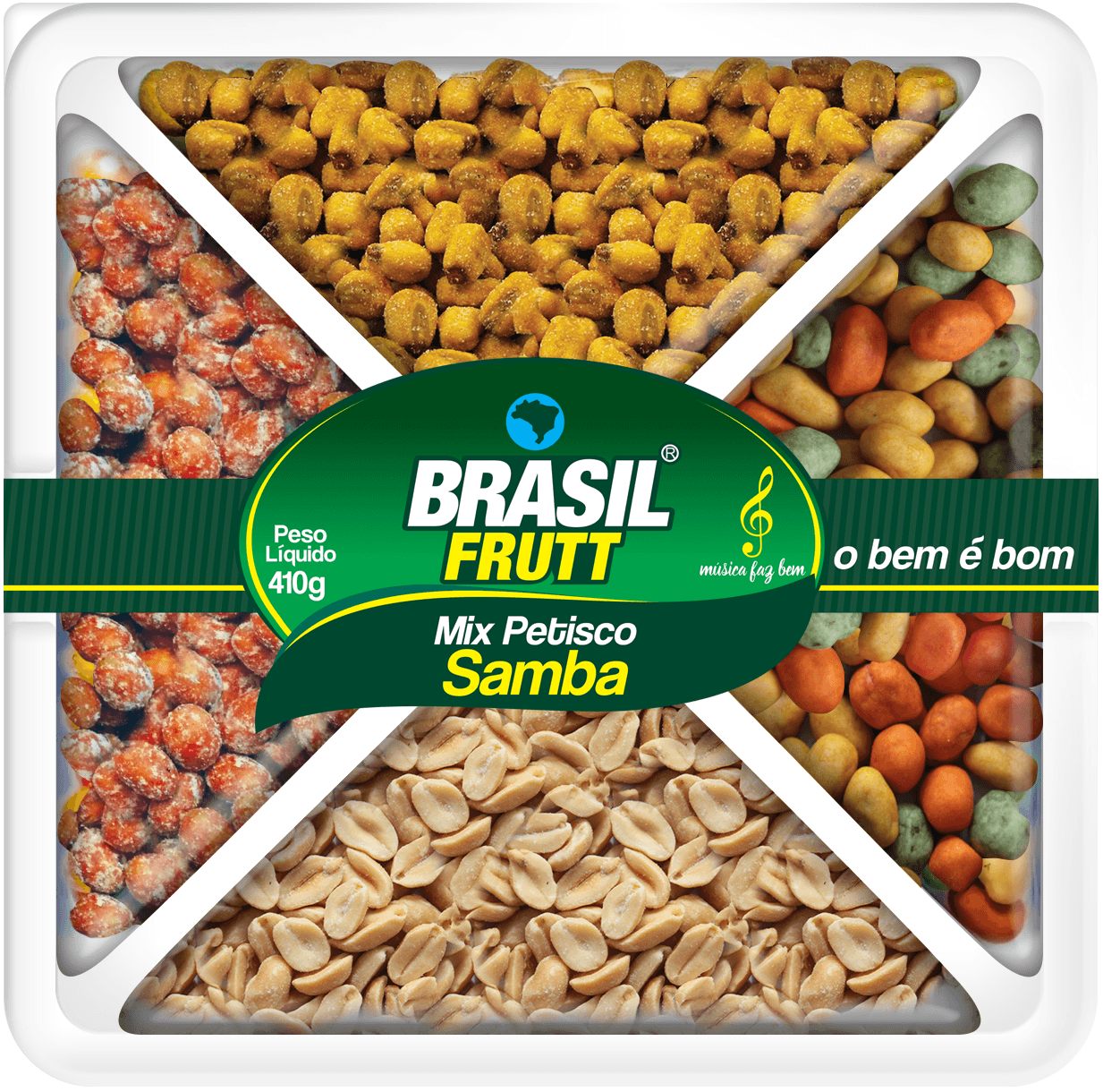 MIX PETISCO SAMBA 410G BRASIL FRUTT - Doces Vaz