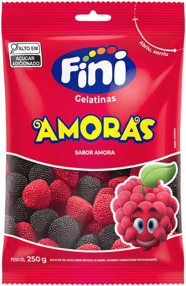 BALA FINI 250G AMORAS - Doces Vaz