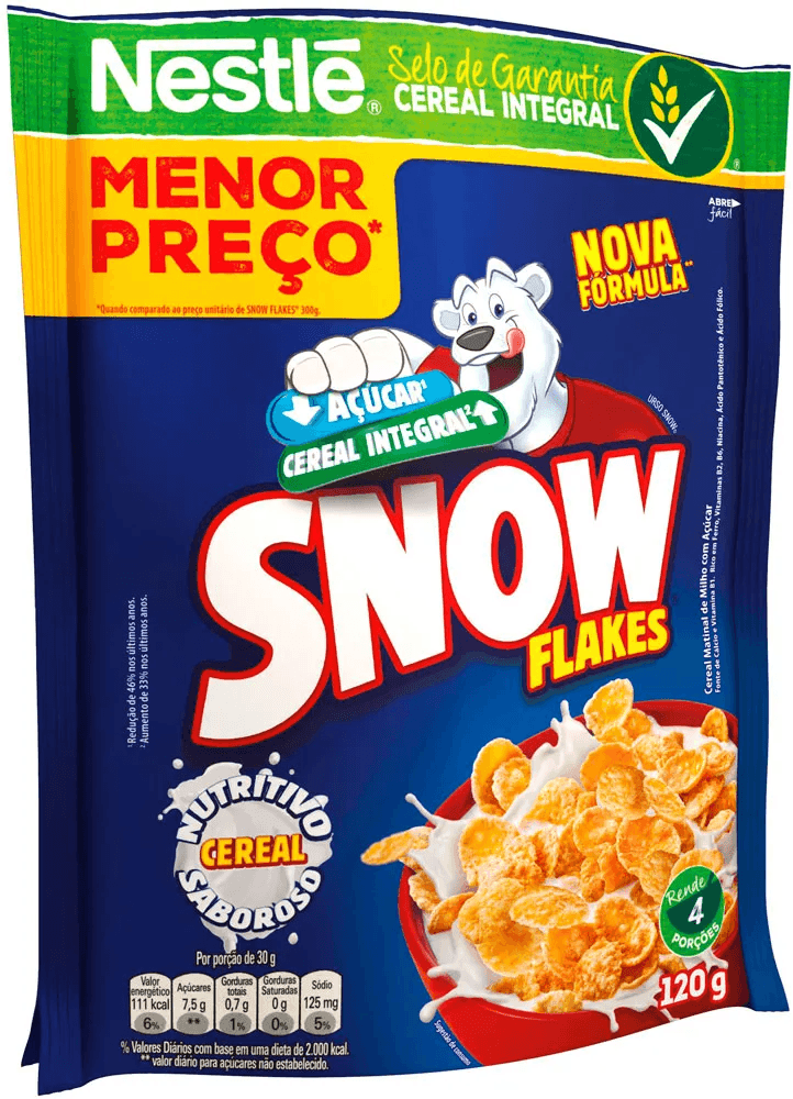CEREAL MATINAL SNOW FLAKES 120G NESTLE - Doces Vaz