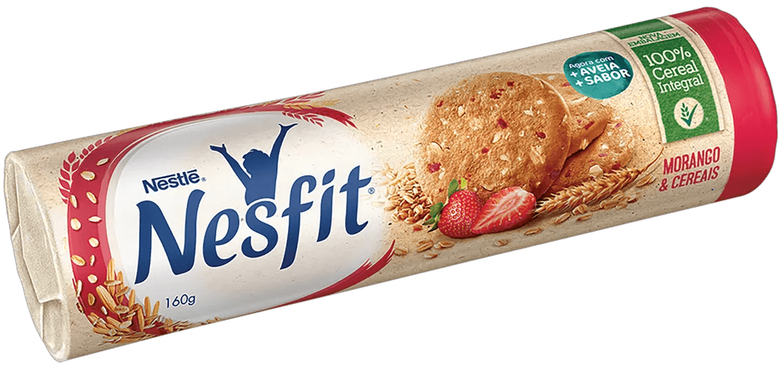 BISCOITO NESFIT MORANGO E CEREAIS 160G NESTLE - Doces Vaz