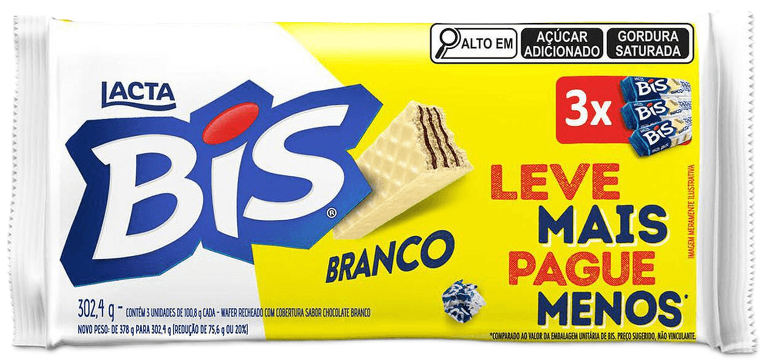 CHOCOLATE BIS WAFER RECHEADO COM COBERTURA SABOR CHOCOLATE BRANCO ...