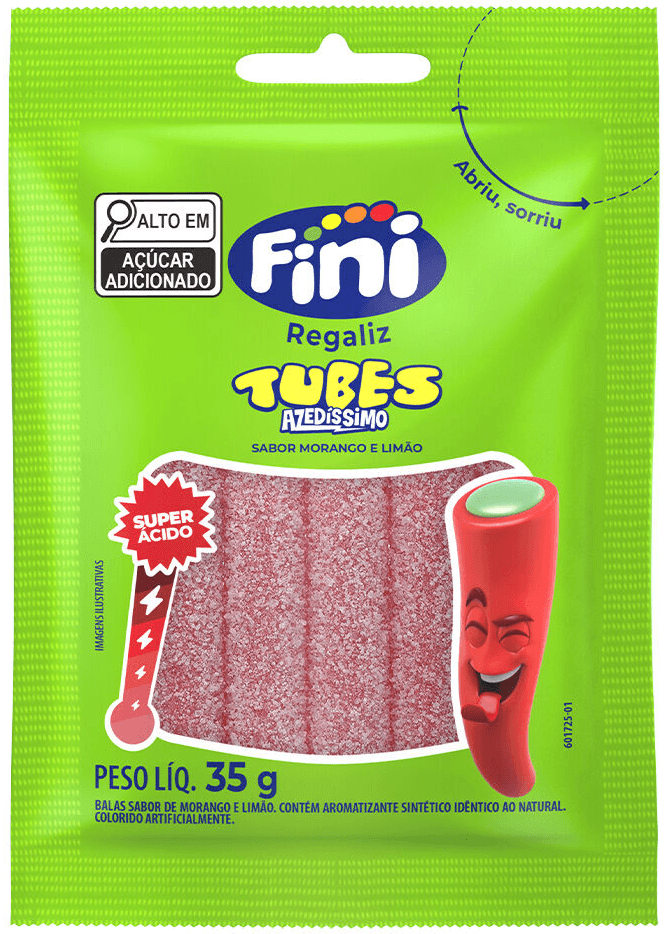 BALA TUBES AZEDINHO SUPER ACIDO COM 10 UNIDADES DE 35G CADA FINI ...